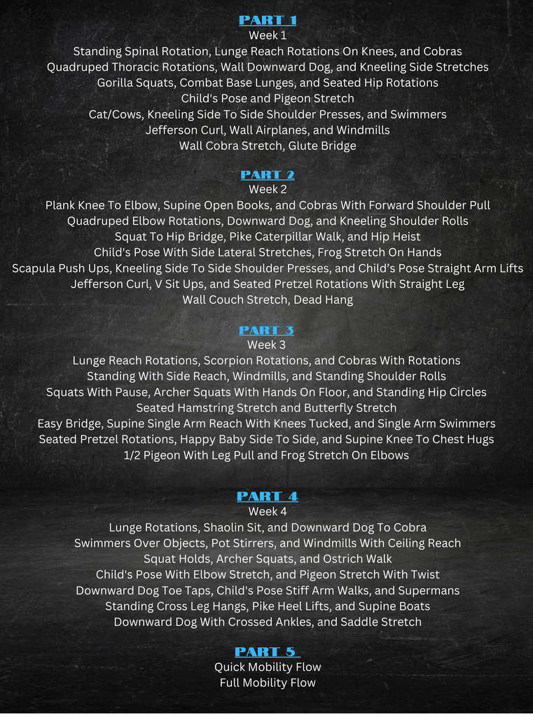 30 Days of Mobility: A 5 Minute Daily Routine by Jared Welman – Strong ...